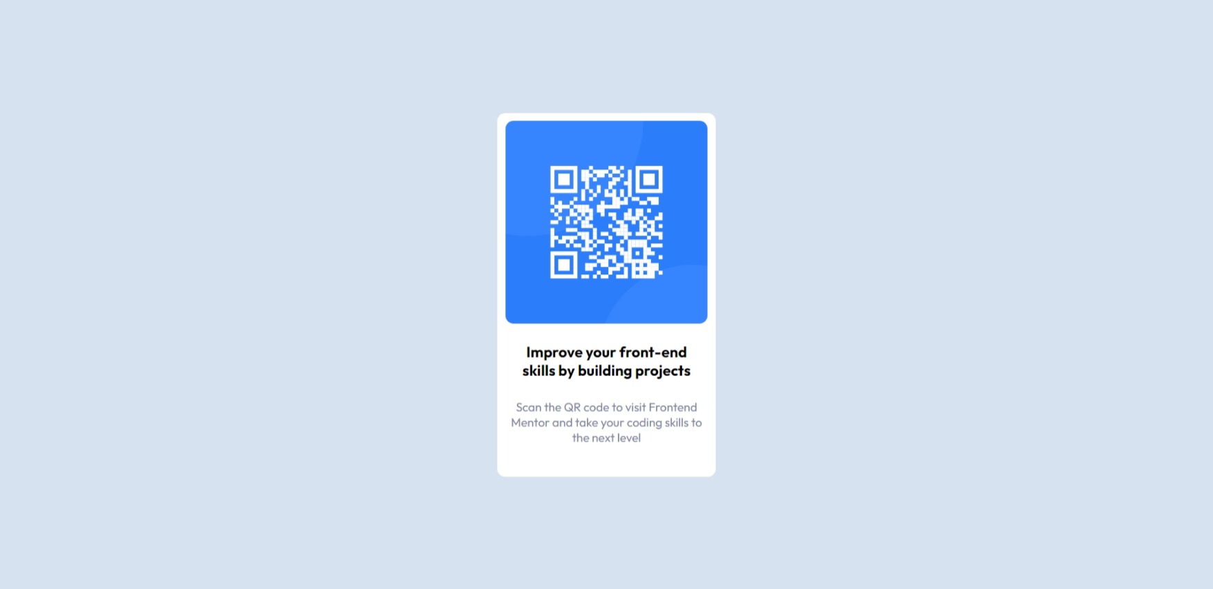 Frontend Mentor QR Code Component Solution Frontend Projects Frontend Mentor QR Code Component Solution Frontend Projects