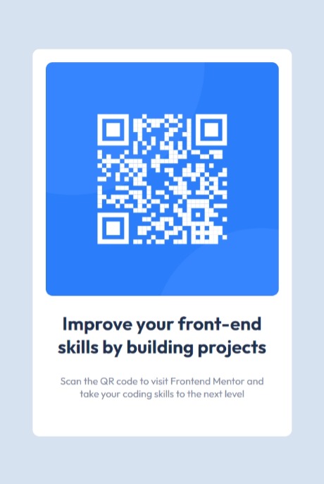 Frontend Mentor Qr Code Component Solution Frontendprojects
